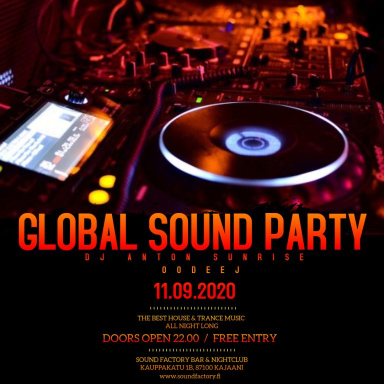 Global Sound Party 11.09.2020 - Sound Factory Bar & Nightclub